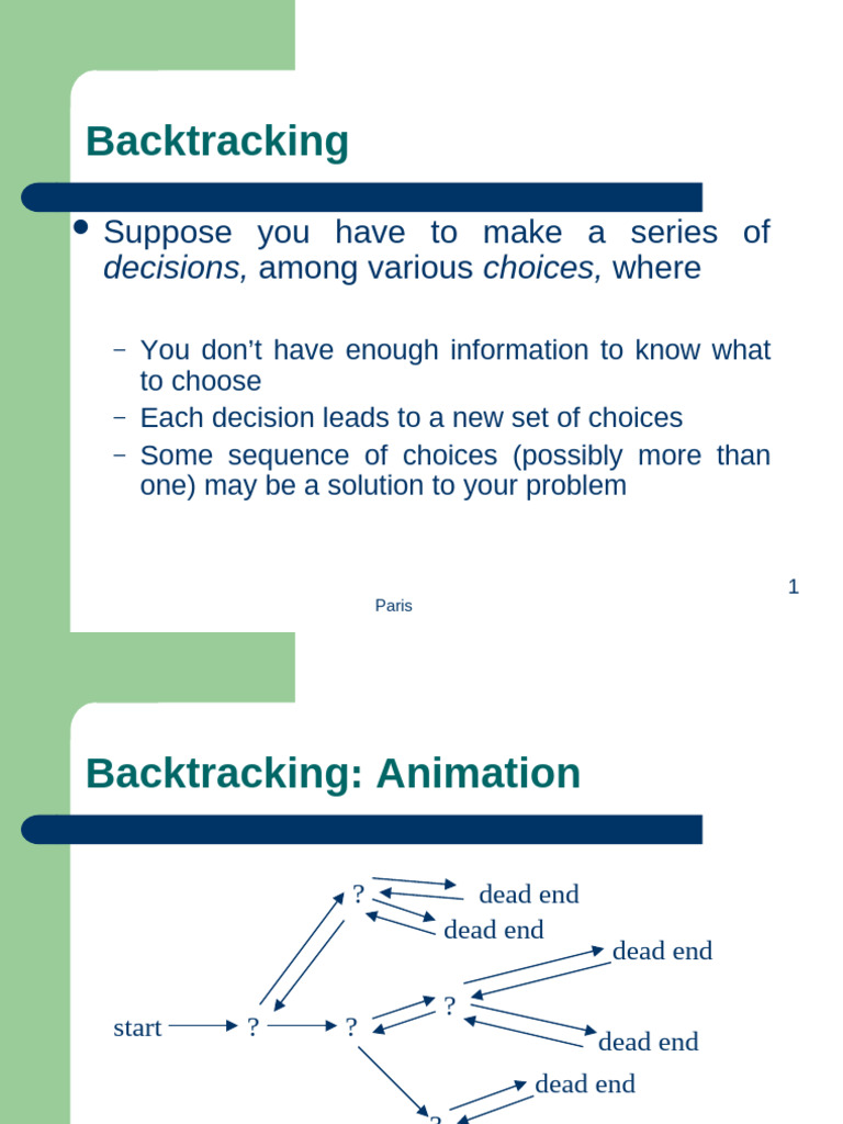 22 Backtracking | PDF