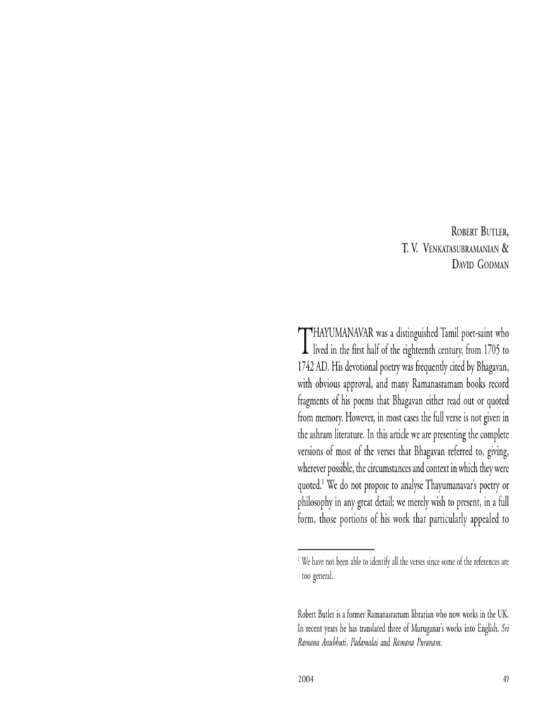 Thayumanavar Complete | PDF | Hindu Philosophy | Āstika