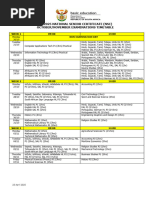 Preparatory Examination 2025 Timetable | PDF
