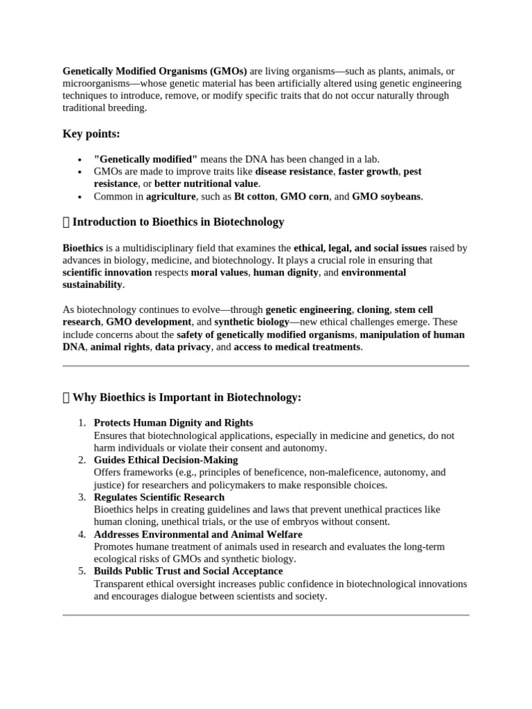 Genetically Modified Organisms | PDF | Genetically Modified Organism ...
