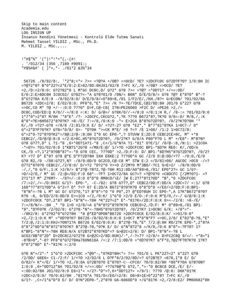 Insanin Kendi Kontrolunu Elinde Tutma Sanati | PDF | Physical Sciences | Natural Sciences