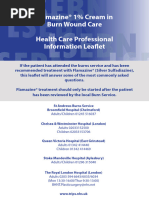 Flamazine: Skin and Wound Product Information Sheet | PDF | Wound ...