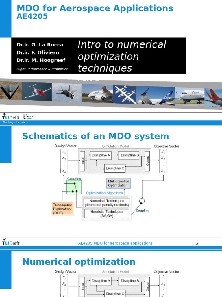 AE4-205 Lecture 2 - Intro To Numerical Optimization Techniques - Part1 | PDF | Mathematics ...
