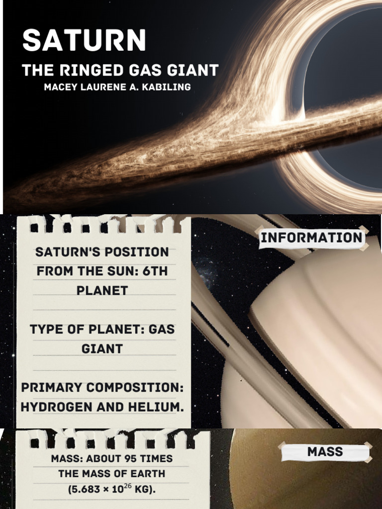 SATURN The Ringed Gas Giant - 20250320 - 192926 - 0000 | PDF