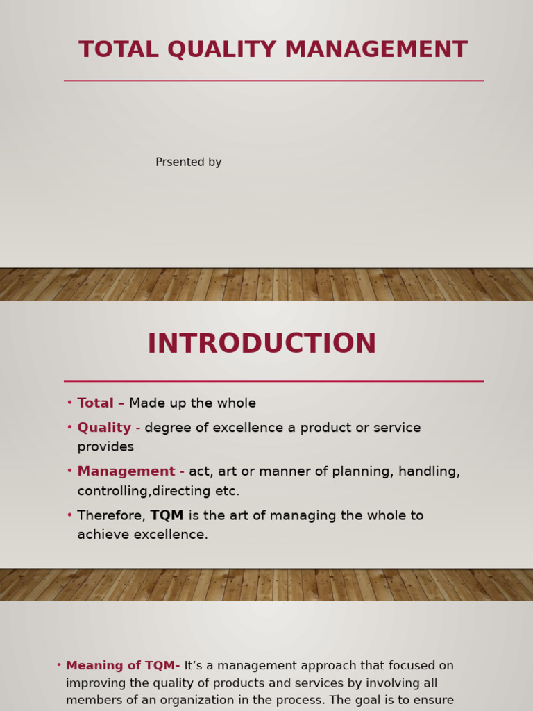 Understanding Total Quality Management | PDF