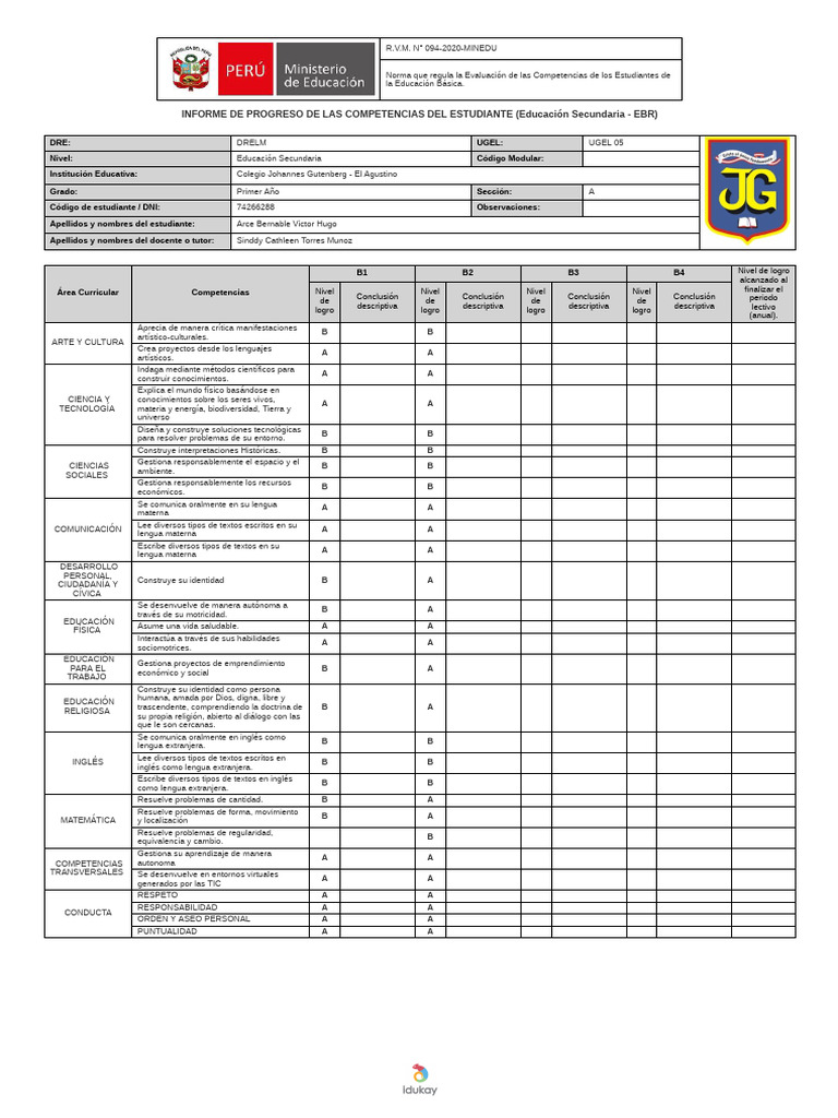 Libreta Formativa | PDF | Aprendizaje