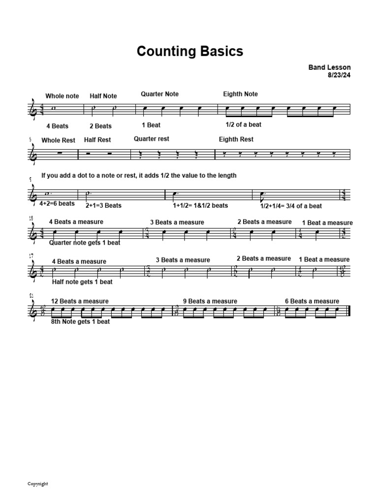 Counting For Band | PDF