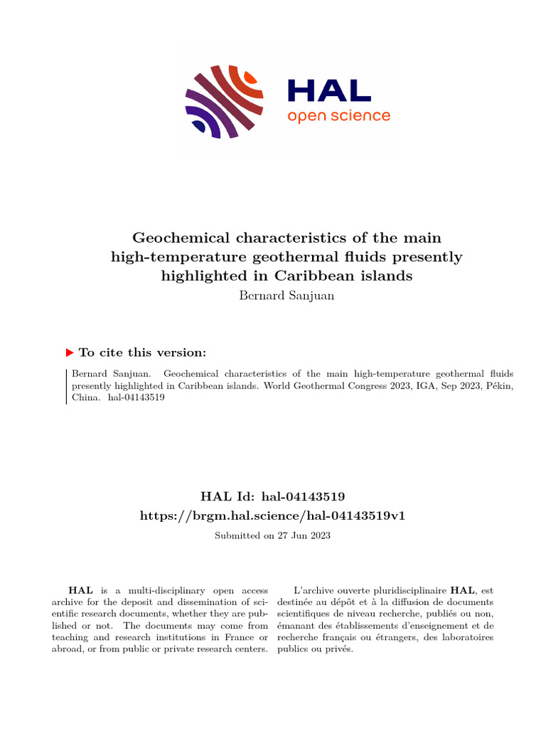 WGC2023-Sanjuanetal-VF.2023(TM) | PDF | Volcano | Lesser Antilles