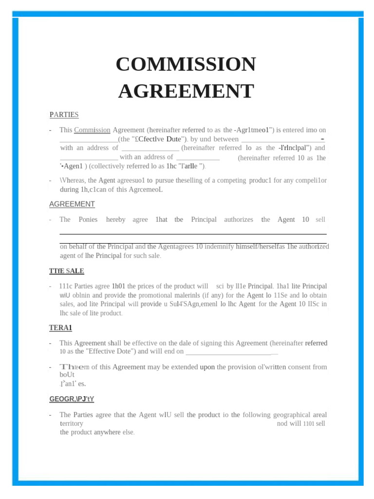 Commission Agreement | PDF