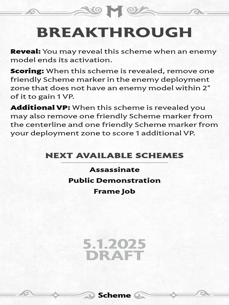 M4E Scheme-Cards DRAFT 5.1.2025 | PDF