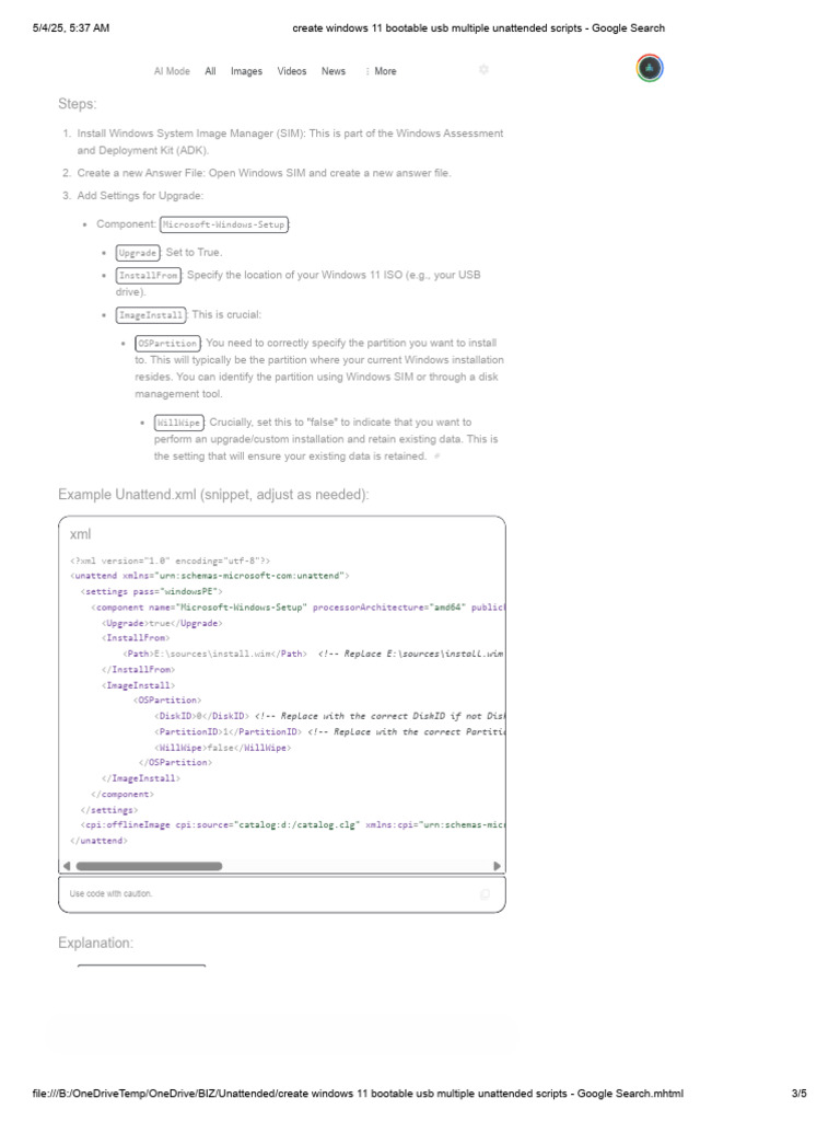 Create Windows 11 Bootable Usb Multiple Unattended Scripts - Google Search 2 | PDF | Microsoft ...