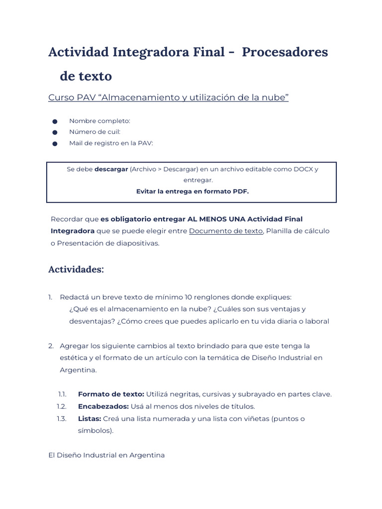 Actividad Integradora Final Documento | PDF | Diseño | Sustentabilidad