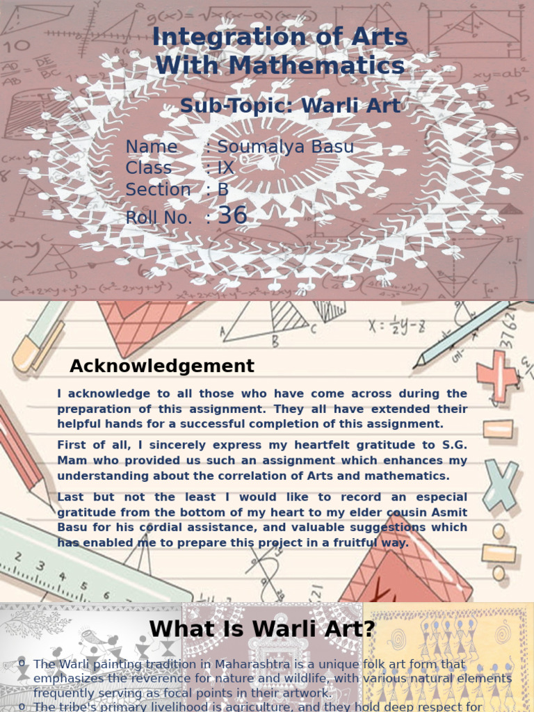 Warli Art: Integrating Geometry in Math | PDF | The Arts