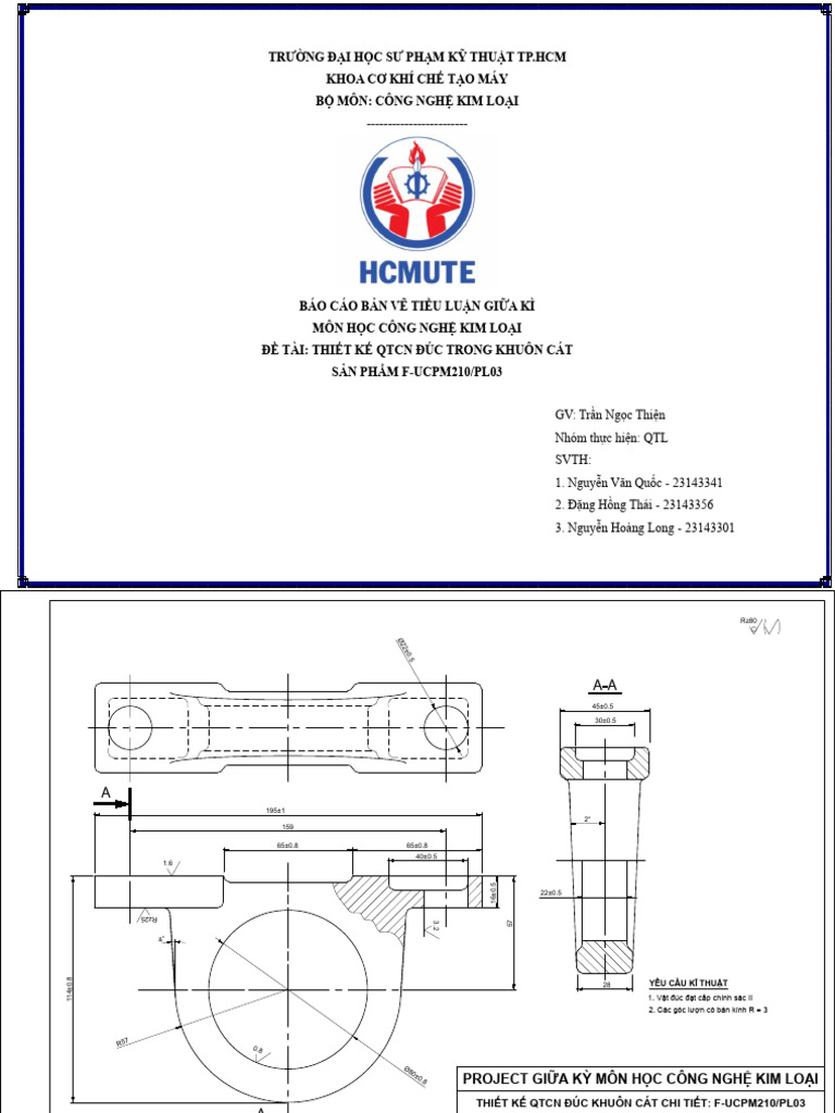 Nhóm QTL - TBV ĐÚC TRONG KHUÔN CÁT | PDF