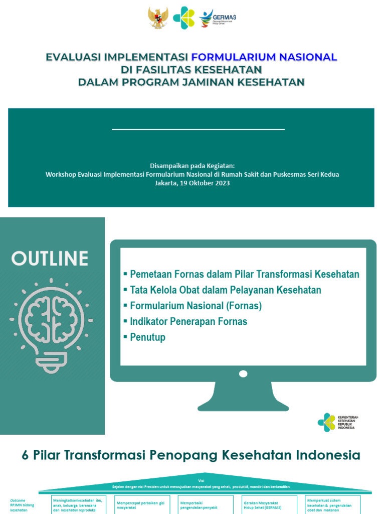 Evaluasi Implementasi Fornas Di Faskes Dalam Program Jaminan Kesehatan | PDF