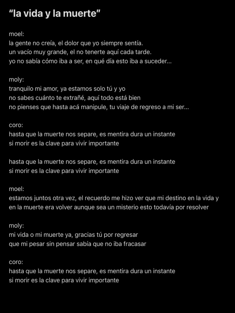 La Vida y La Muerte | PDF