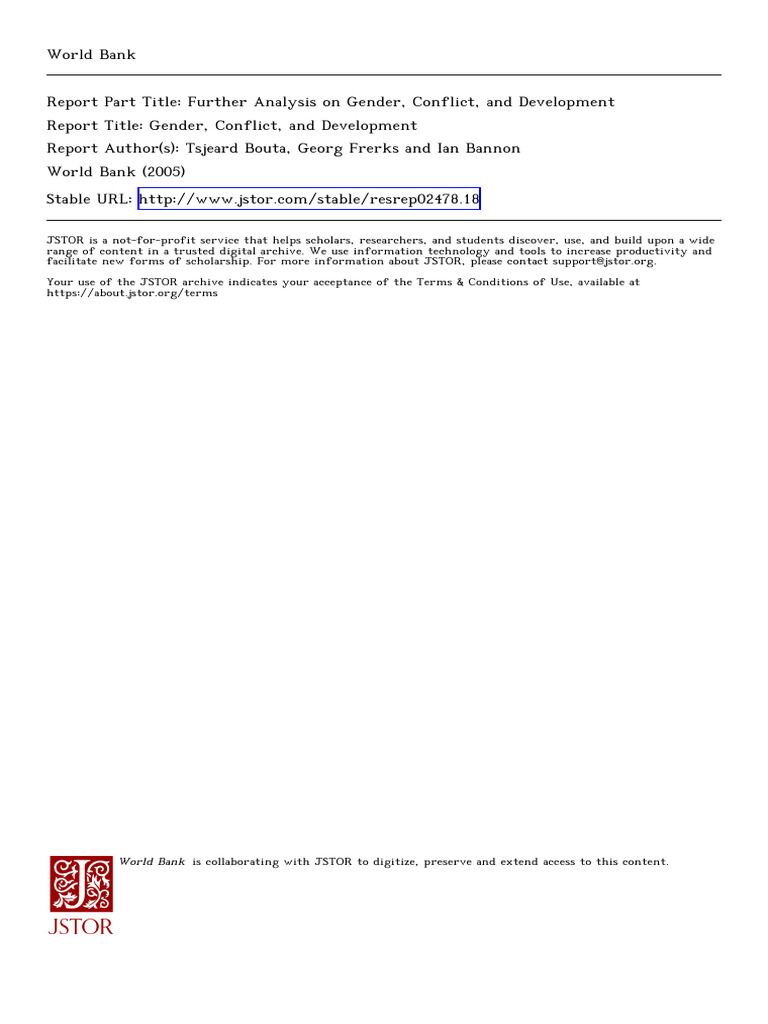 Further Analysis On Gender Conflict | PDF | Masculinity | Gender Studies