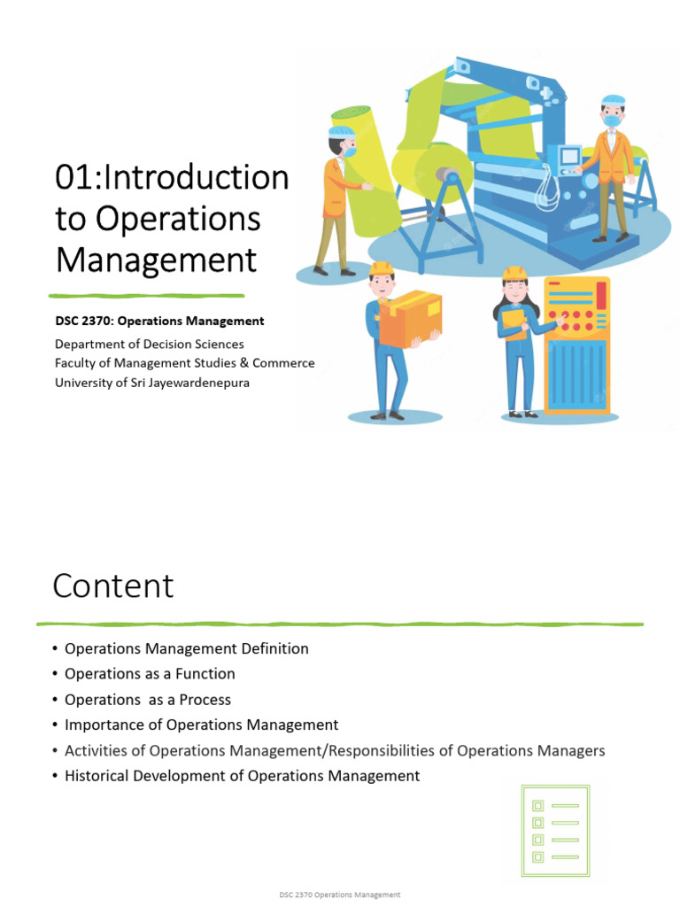 Chapter 01 - Introduction Final Coloured | PDF | Operations Management | Inventory