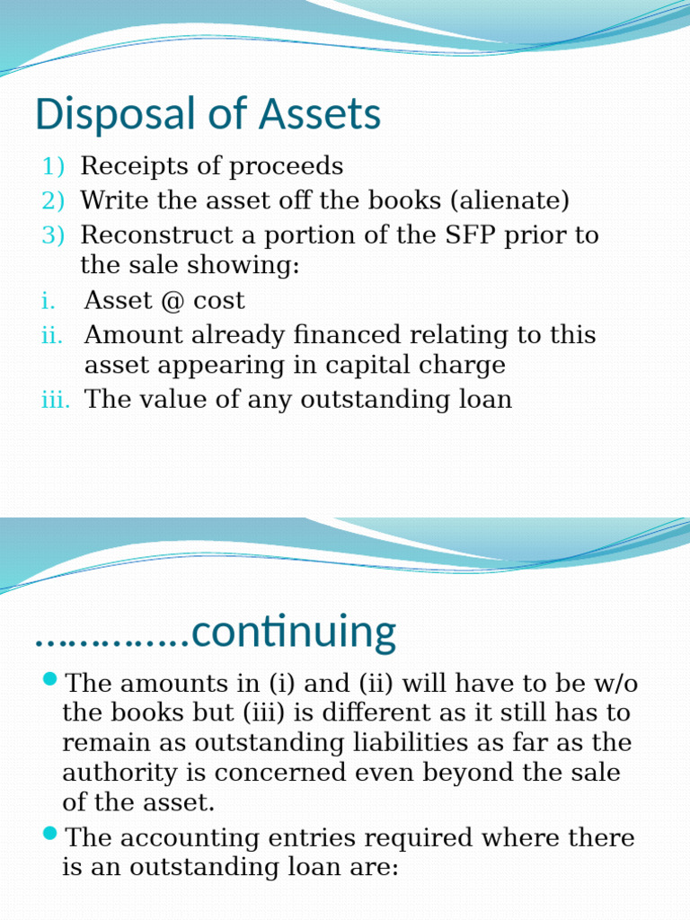 8 Disposal of Assets | PDF