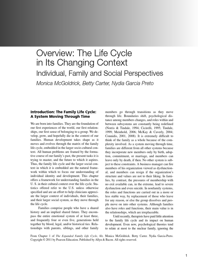 Understanding the Family Life Cycle | PDF | Family | Psychological Trauma