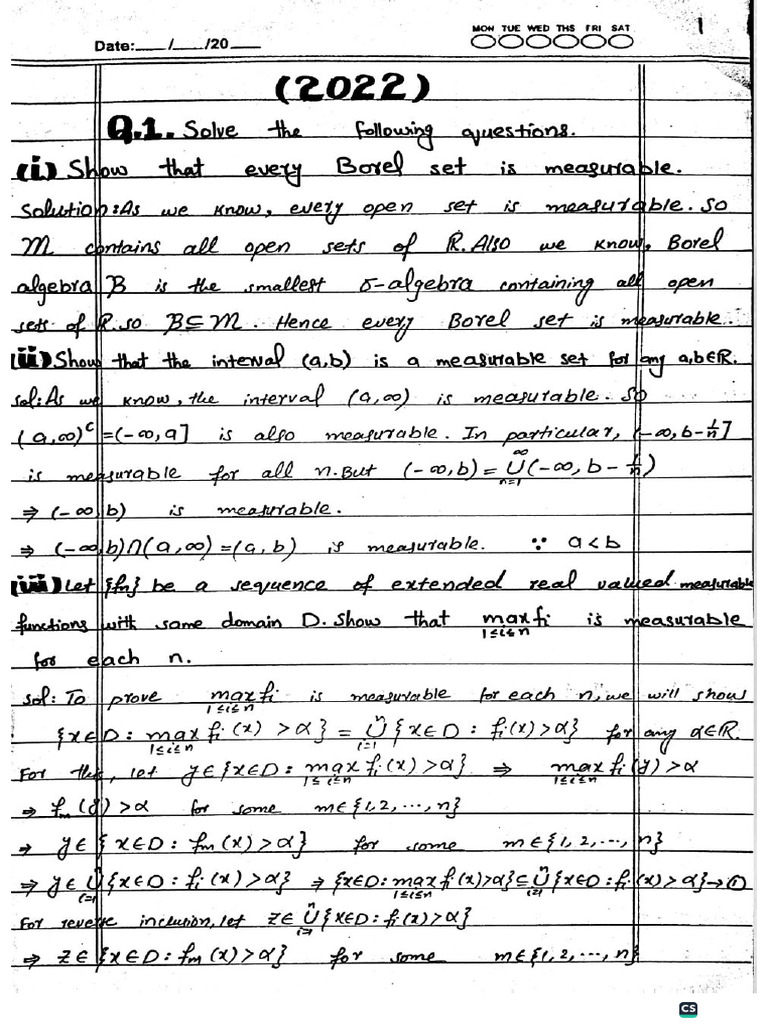 Measure Theory 416 | PDF