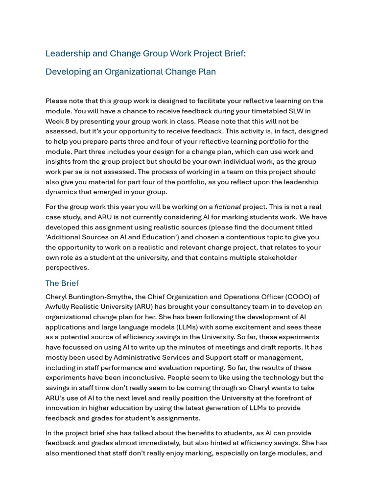 Case Study - Group Work Project Brief | PDF | Economies | Business