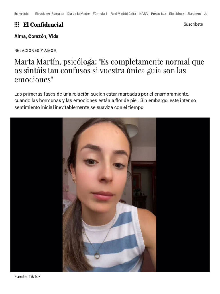 Marta Martín, psicóloga_ _Es completamente normal que os sintáis tan ...