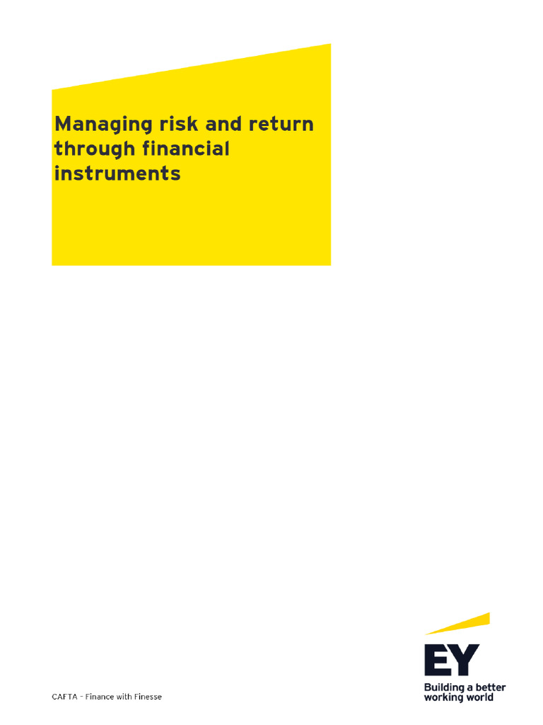 Managing Risk and Return Through Financial Instruments | PDF