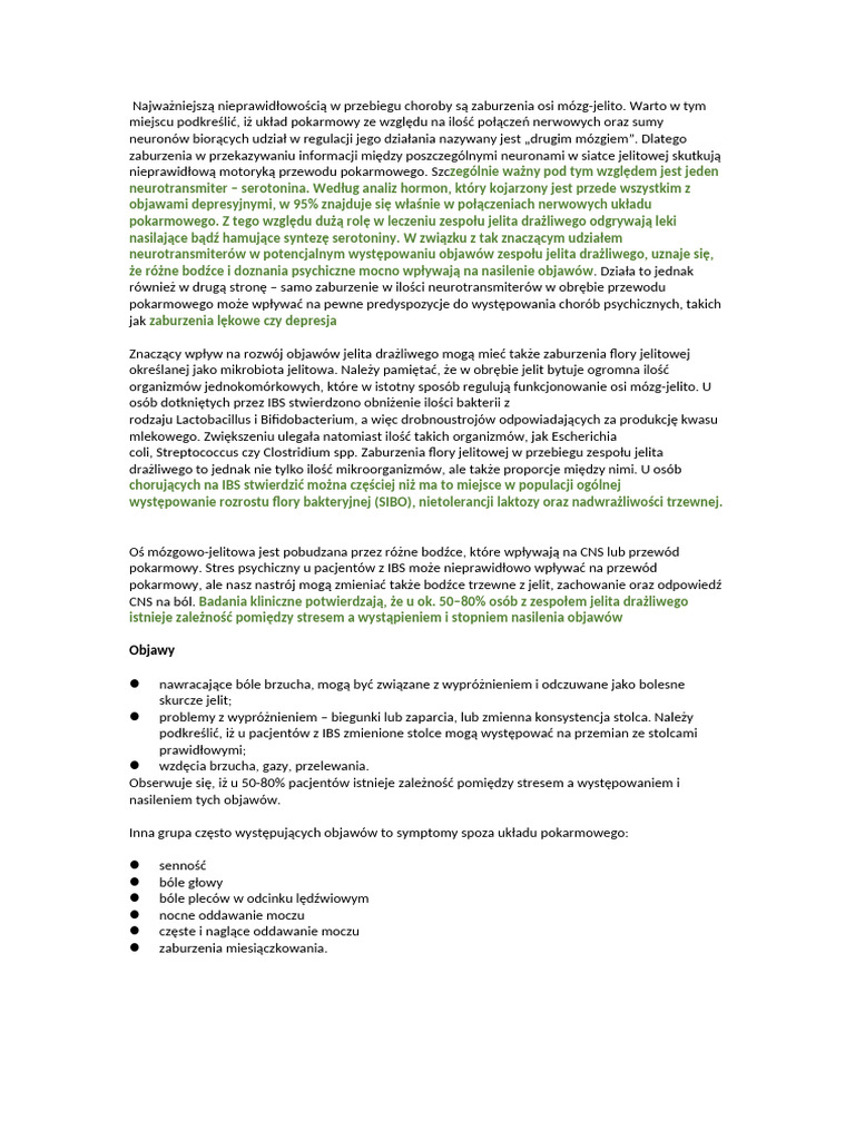IBS Notatki | PDF
