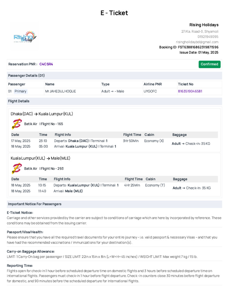 Dac Mle 17may Od Jahedul Hoque | PDF | Aviation