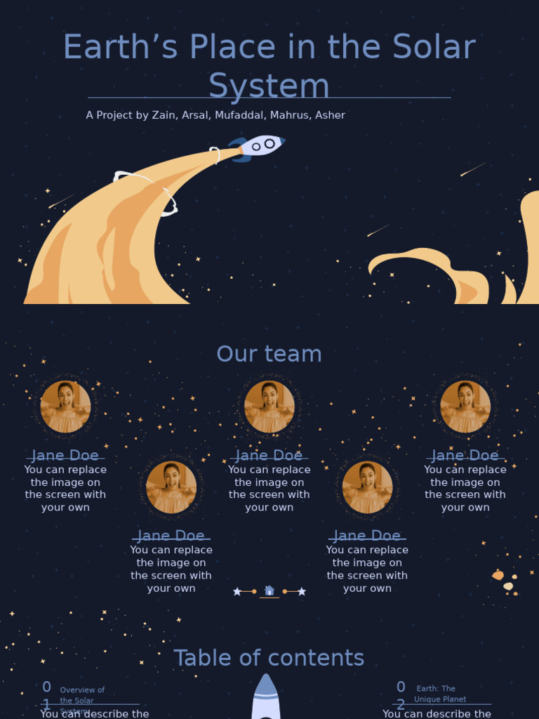 Earth's Place in The Solar System | PDF | Planets | Solar System