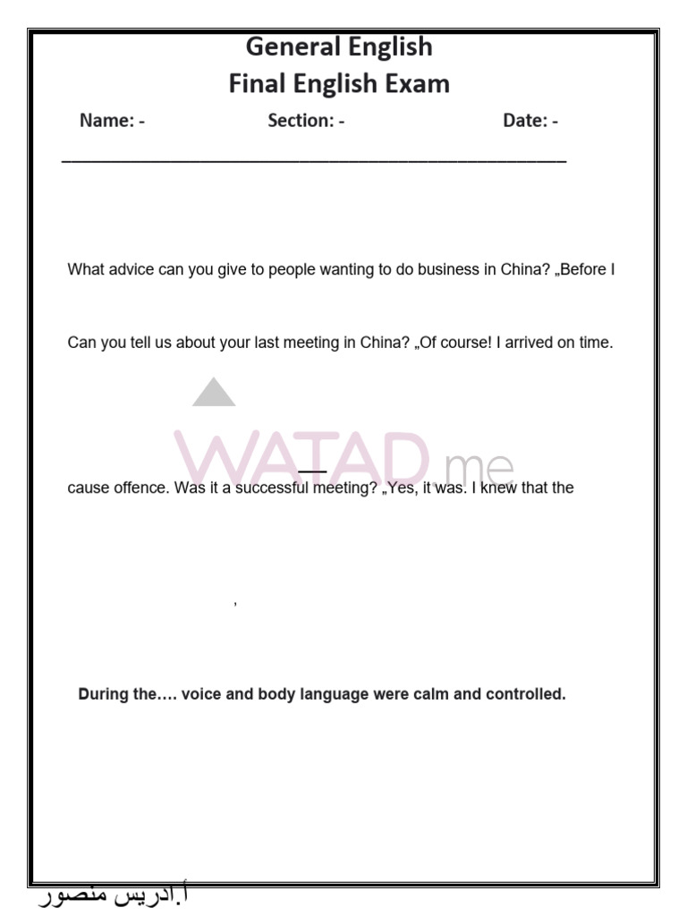 Final-English-Exam.pdf1111 | PDF | Foreign Language | Multilingualism