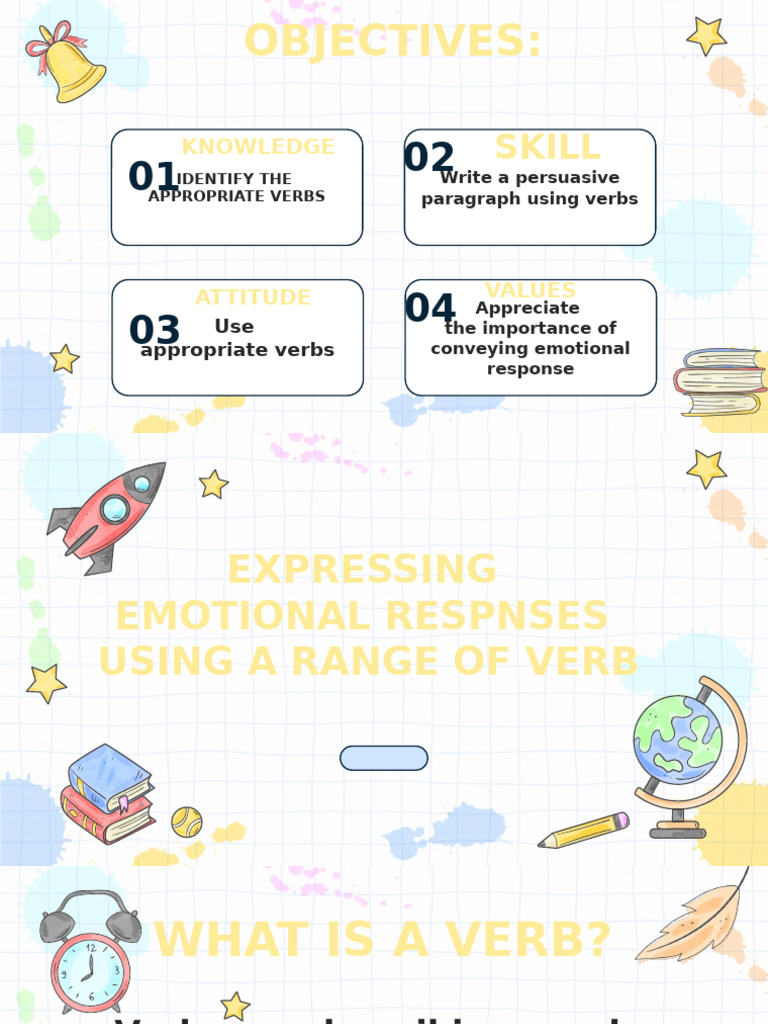 Demo Presentation Expressing Emotional Responses Using A Range of Verb ...
