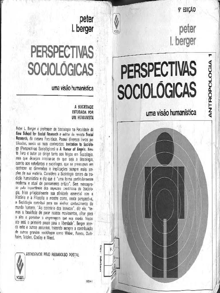 Perspectivas Sociológicas, Uma Visão Humanística o Peter L Berger | PDF