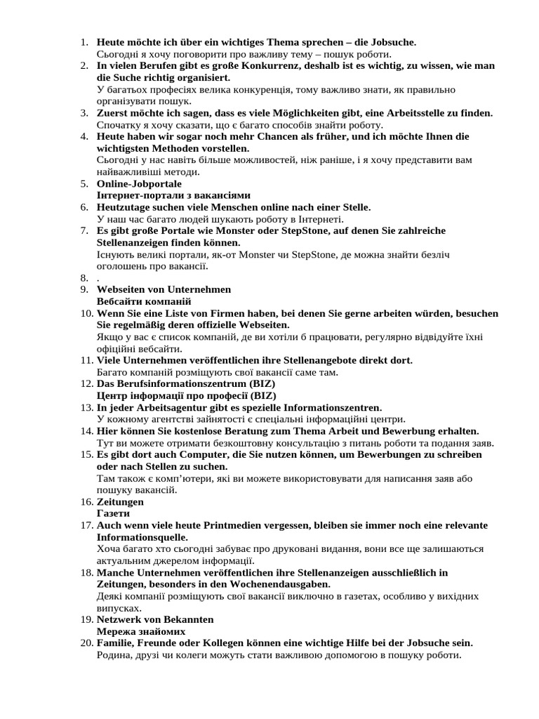 Heute Möchte Ich Über Ein Wichtiges Thema Sprechen | PDF