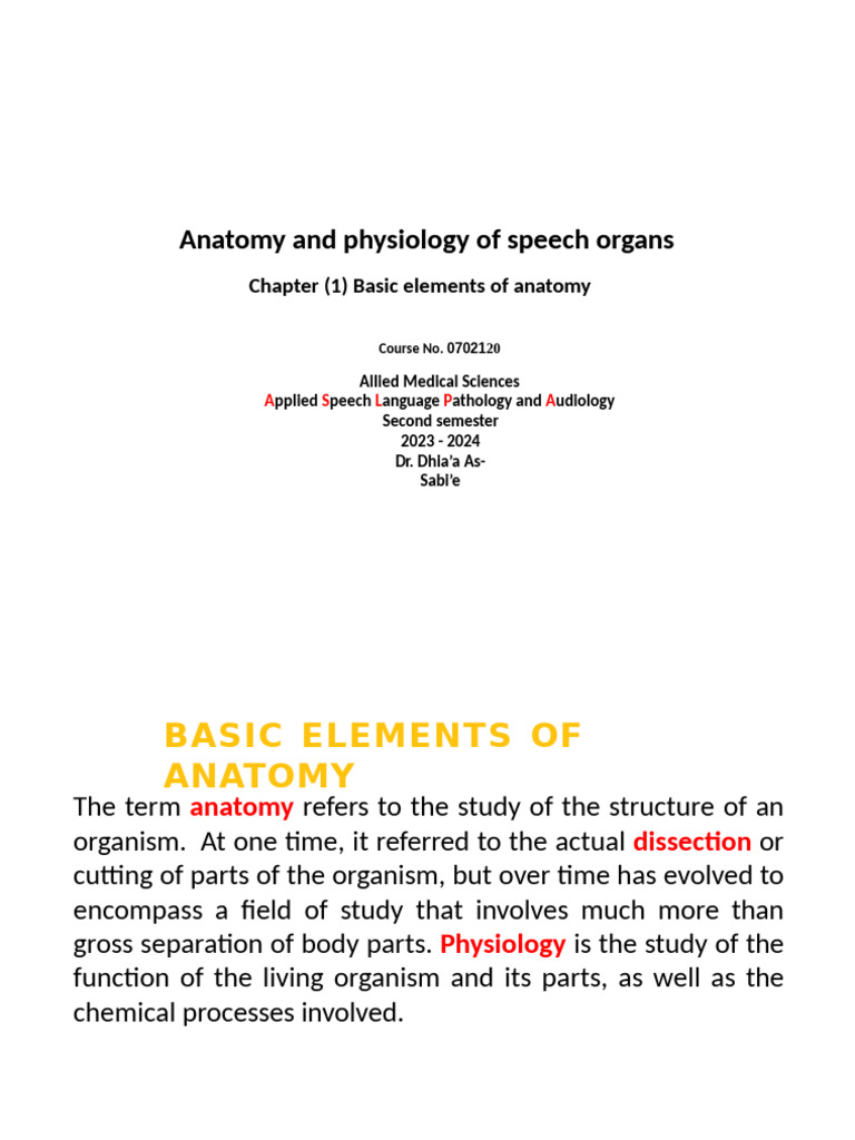Anatomy and Physiology of Speech Organs B&W | PDF | Anatomical Terms Of ...