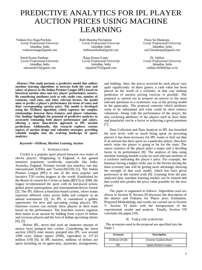 IEEE Paper Format Template | PDF | Regression Analysis | Machine Learning