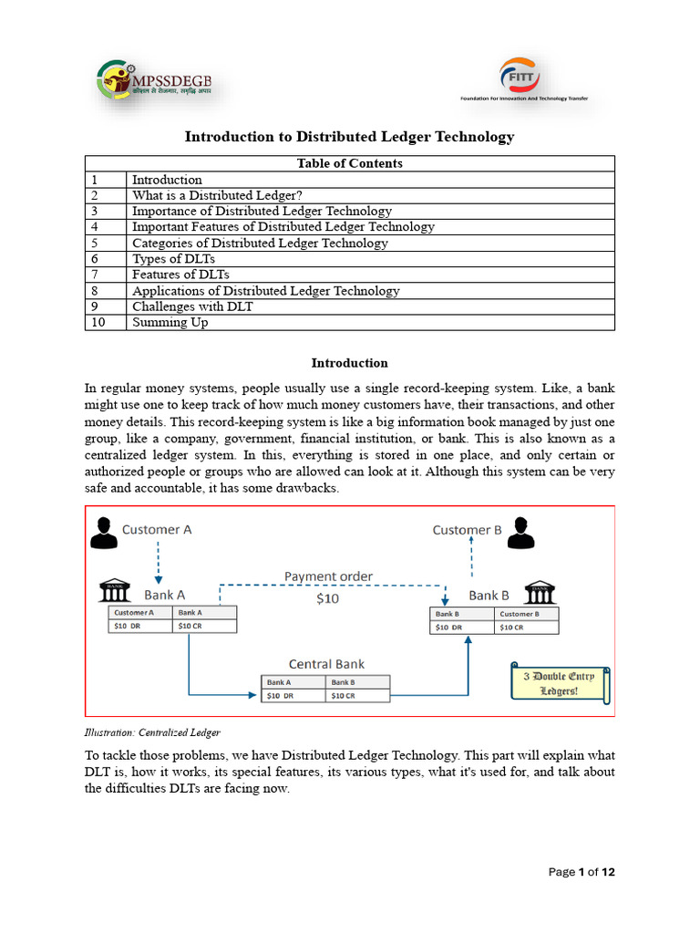 1.1 Introduction To Distributed Ledger Technology 1 | PDF