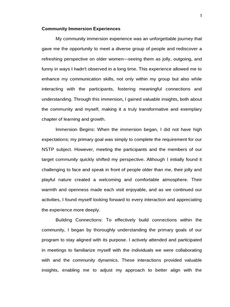 FINAL-NARRATIVE-REPORT_UPDATED | PDF | Experience | Mindset