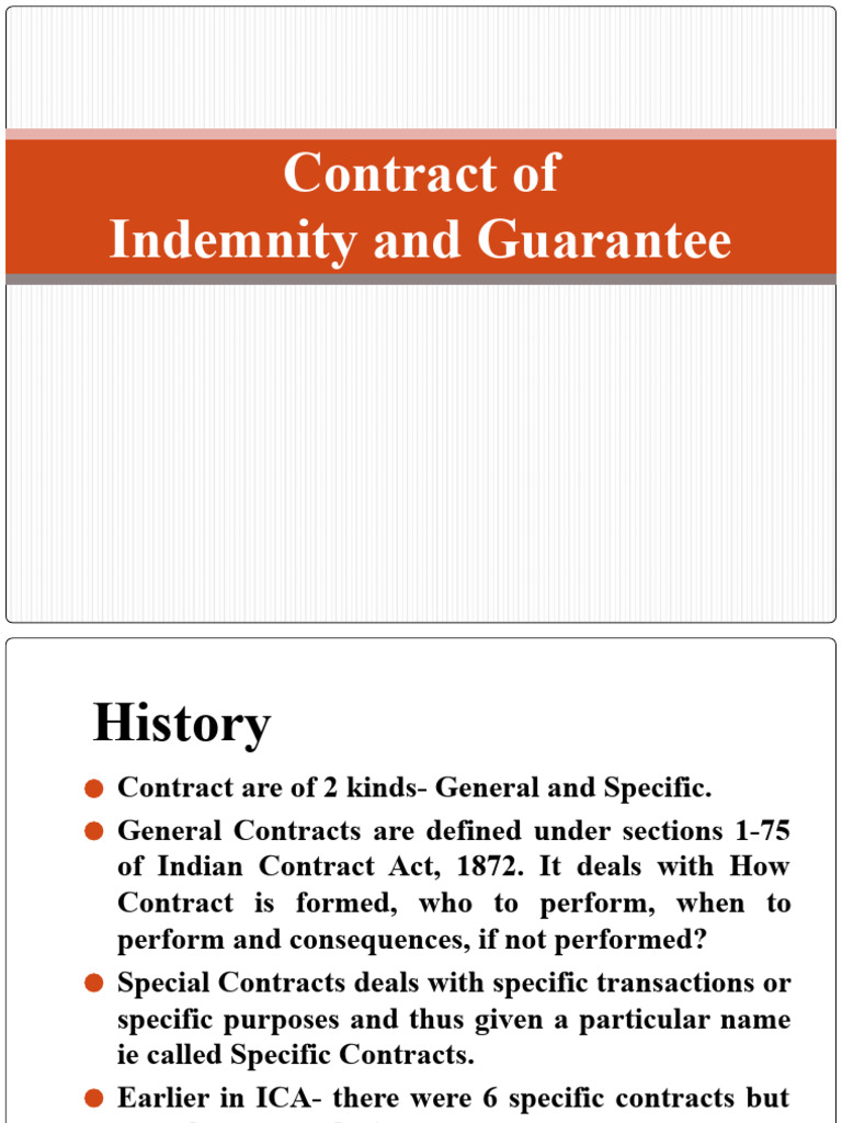 Understanding Contracts of Indemnity | PDF | Indemnity | Law Of Obligations