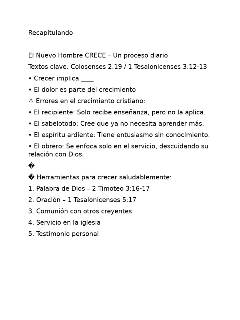 Recapitulando Disicpulado | PDF