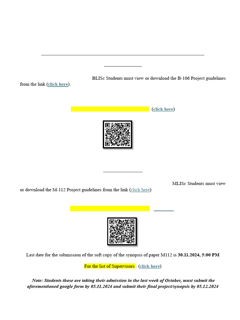 Notice Regarding Blisc Project and Mlisc Project | PDF