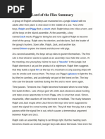 Chapter 4 Summary of Lord of the Flies | PDF