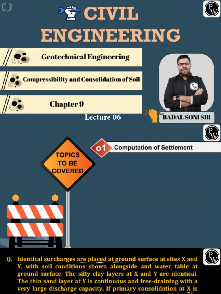 Compressibility and Consolidation of Soil 06 - Class Notes | PDF