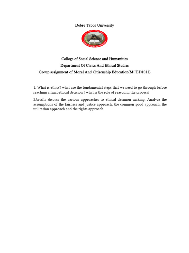 Civics Assignment | PDF