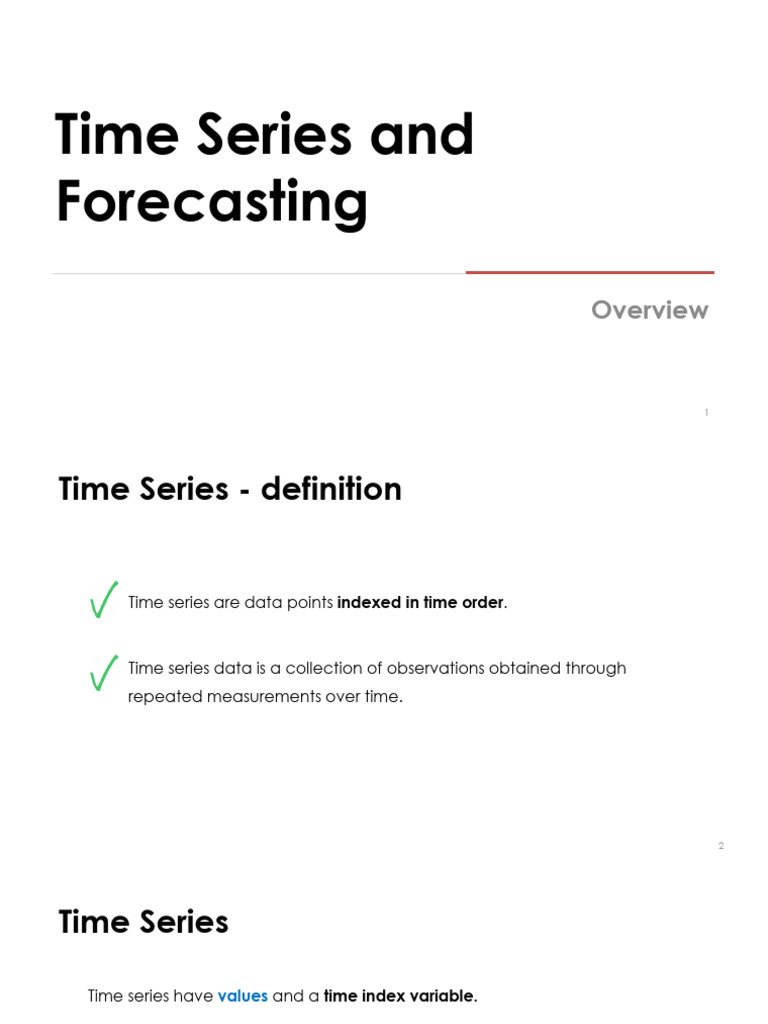 01 Time Series Forecasting | PDF | Forecasting | Time Series