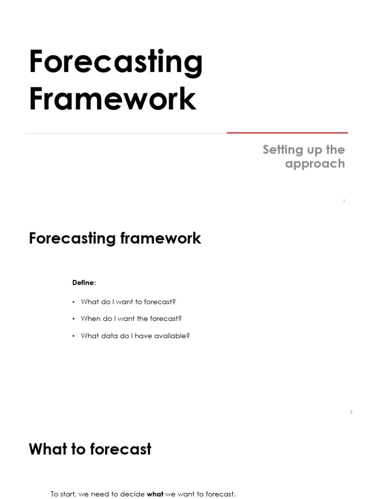 04 Time Series Forecasting Framework | PDF | Forecasting | Data Analysis