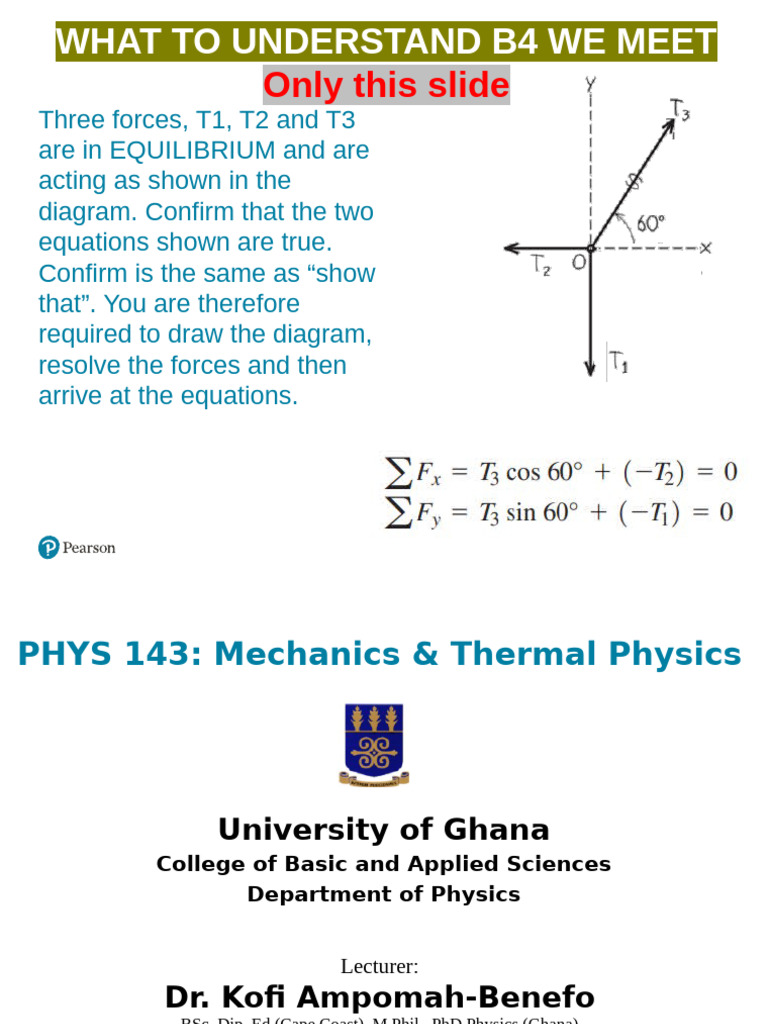 LECTURE 05 Applying Newton's Laws | PDF | Force | Friction