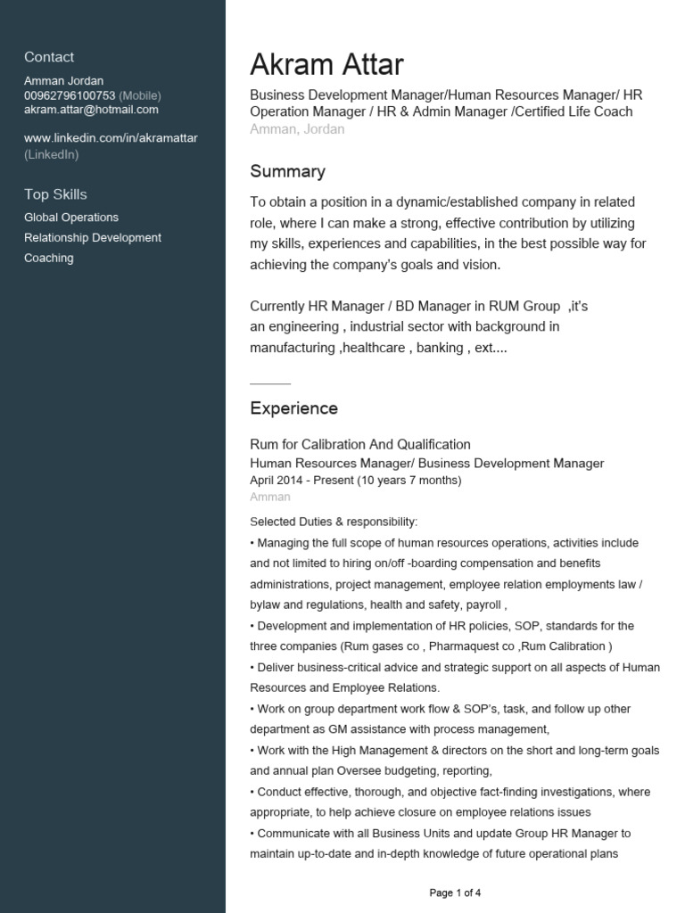 Profile | PDF | Human Resource Management | Human Resources