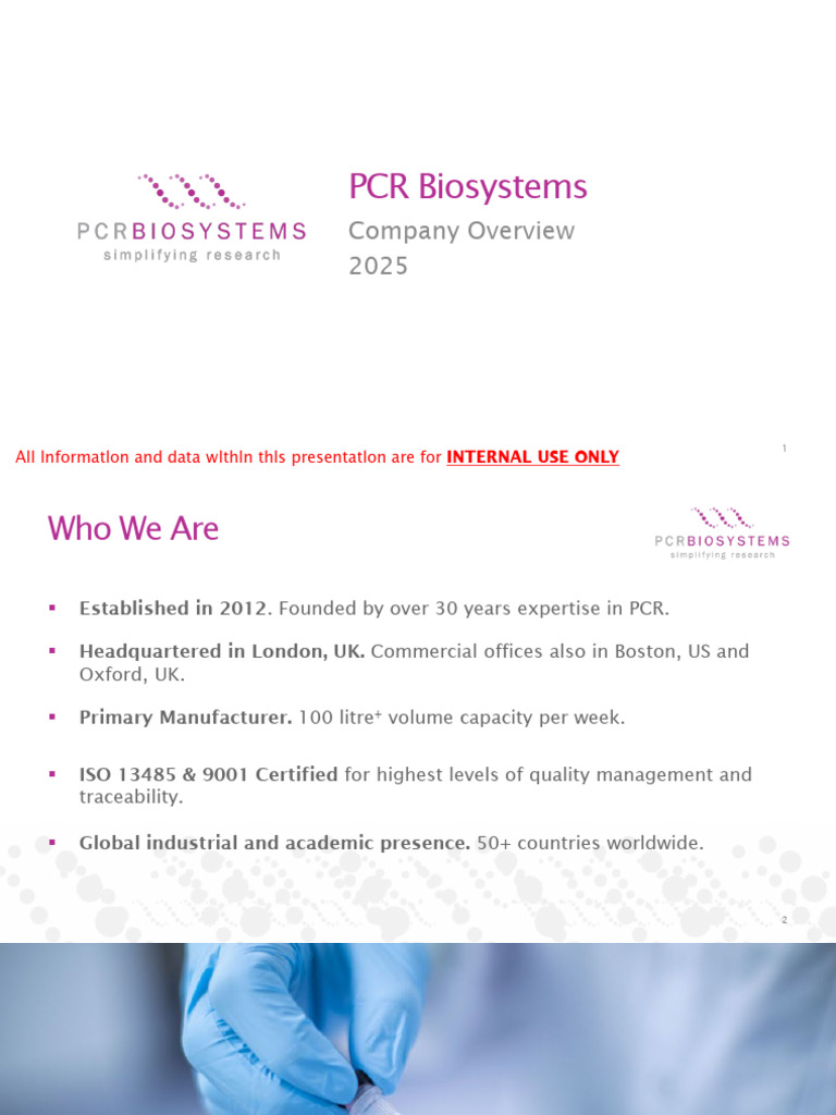 PCRBIO Company Overview 2025 (2) | PDF | Polymerase Chain Reaction ...